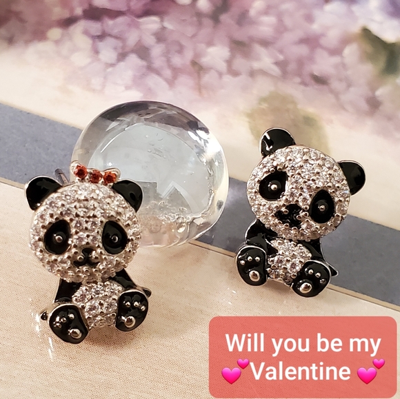 Jewelry | New Sterling Panda Ping And Pong Stud Earrings | Poshmark